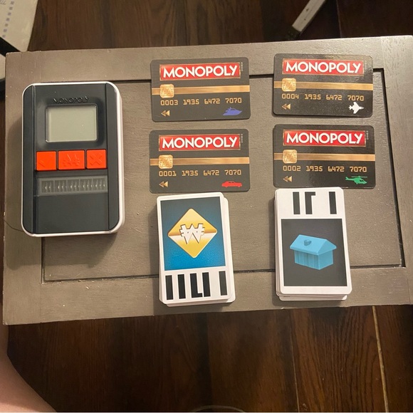 Hasbro | Games | Monopoly Ultimate Banking Unit 4 Bank Cards 45 Title ...